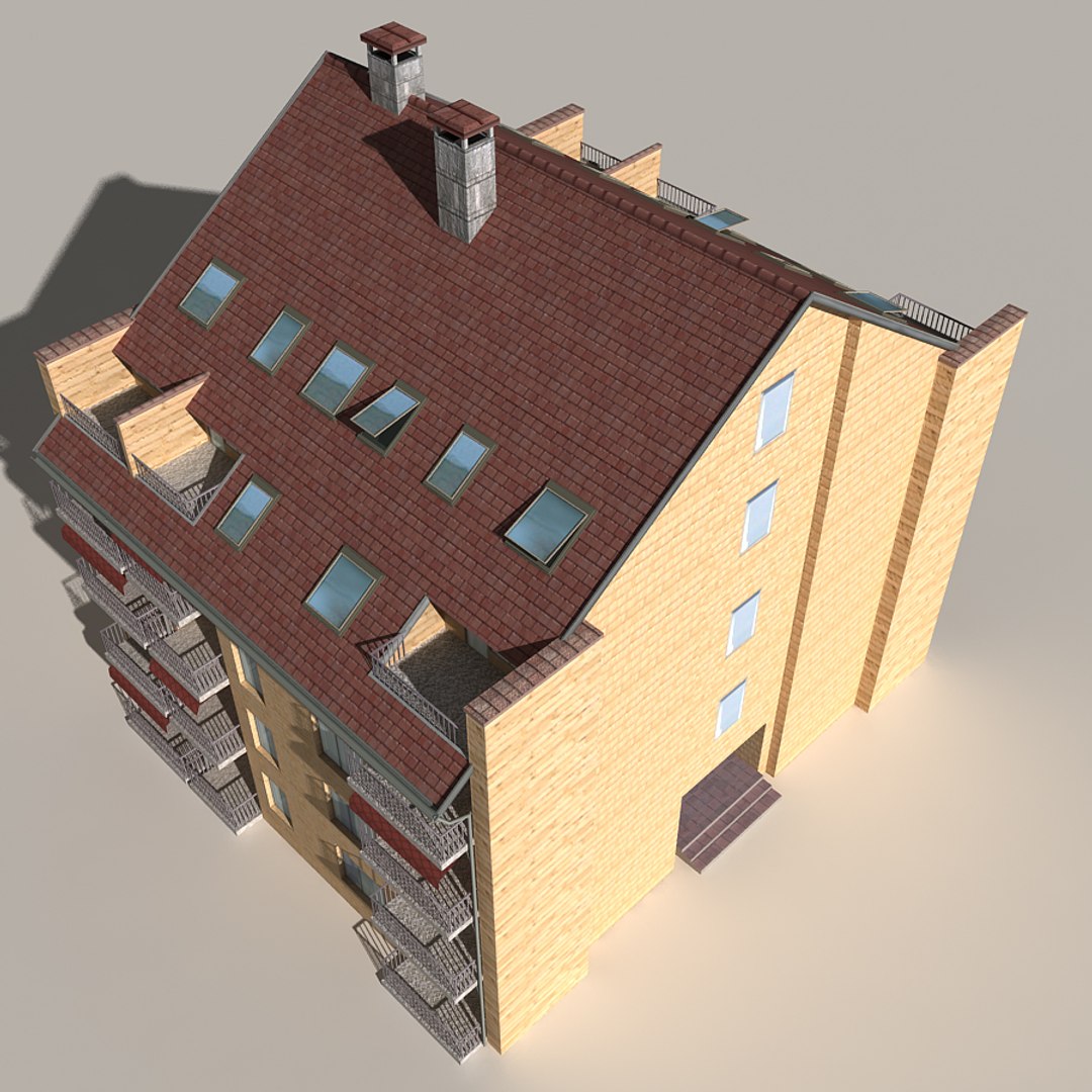 3d City Block Building 03