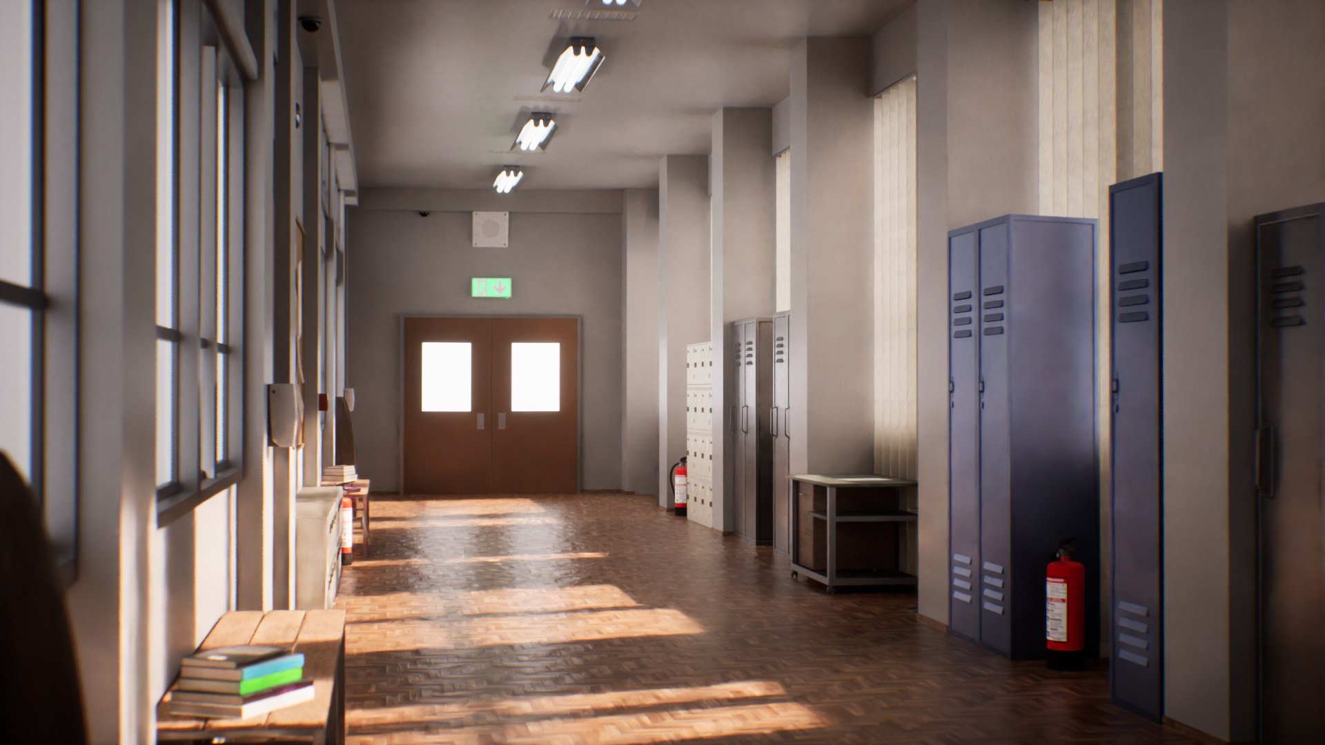 3D School Hallway 27 Assets - TurboSquid 2114838