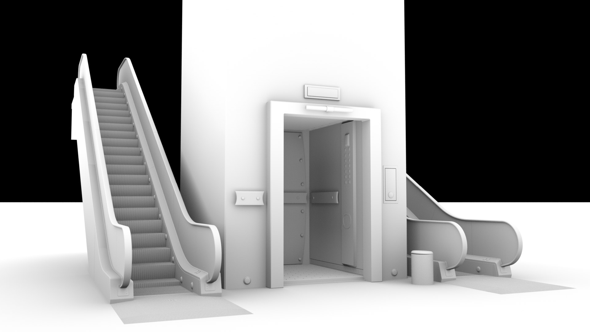 3D Movable Elevator 3D Model - TurboSquid 2059693