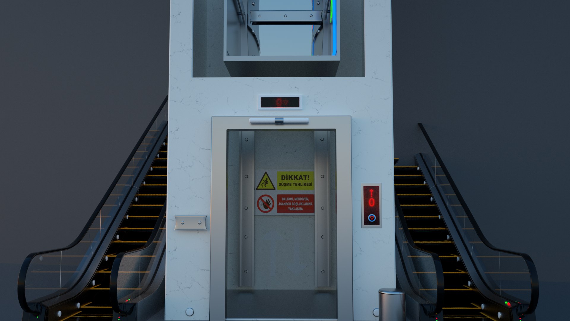 3D Movable Elevator 3D Model - TurboSquid 2059693