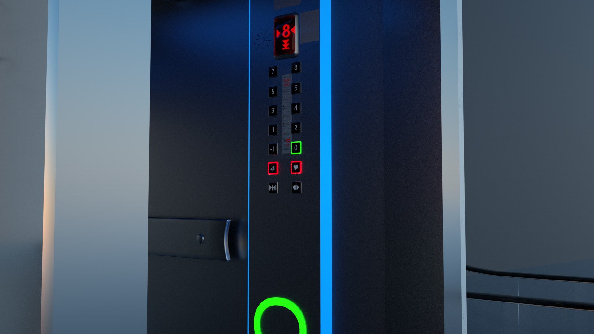 3D Movable Elevator 3D Model - TurboSquid 2059693
