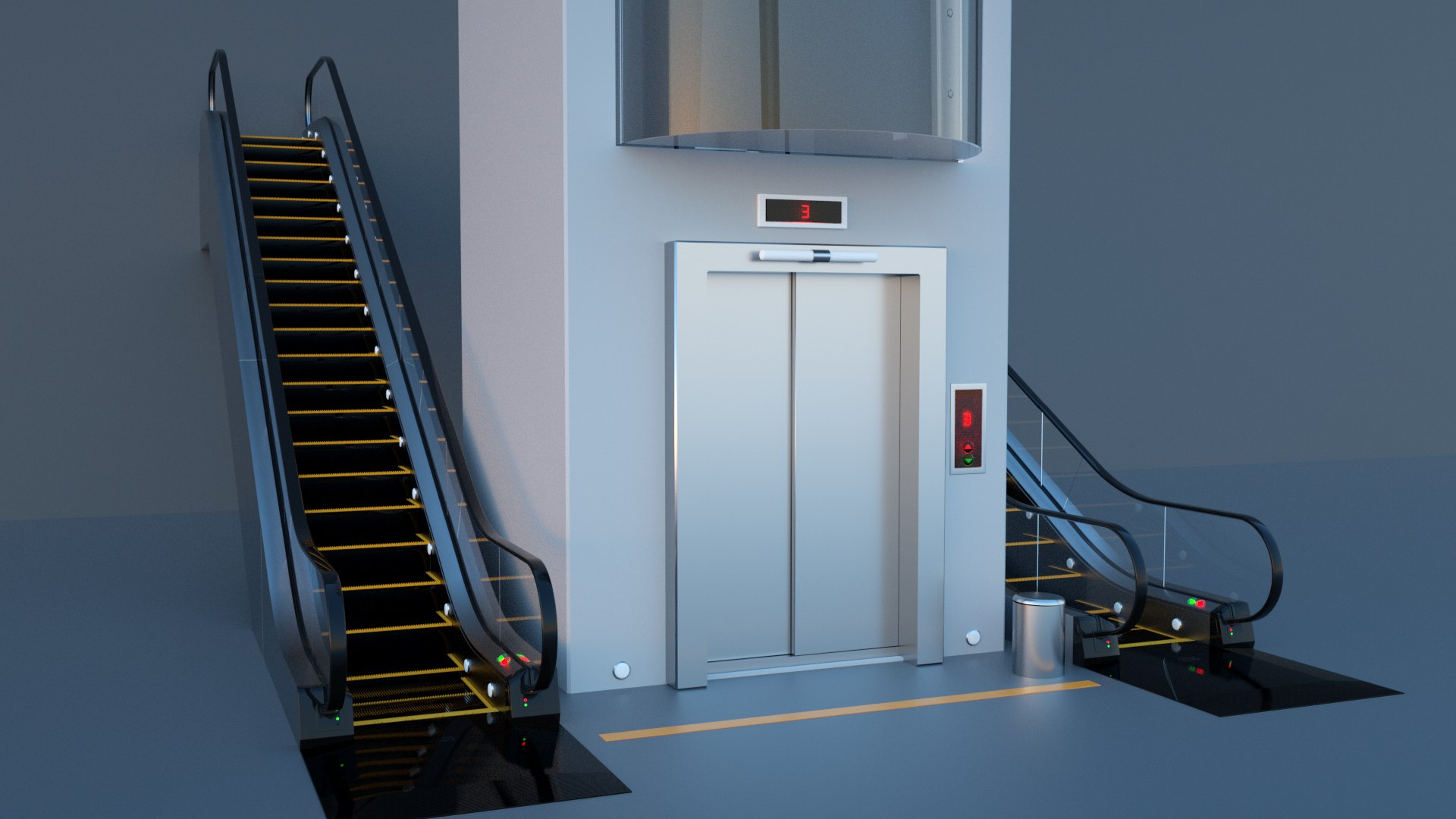 3D Movable Elevator 3D Model - TurboSquid 2059693