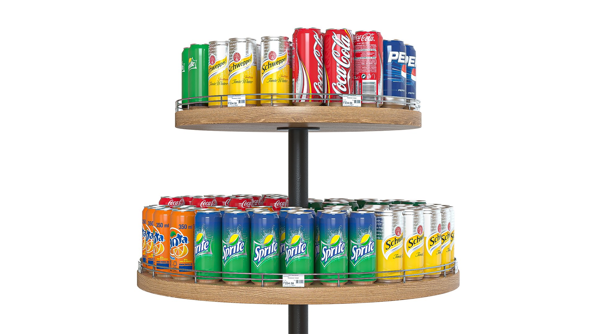 Rack With Drinks 3D Model - TurboSquid 1984734
