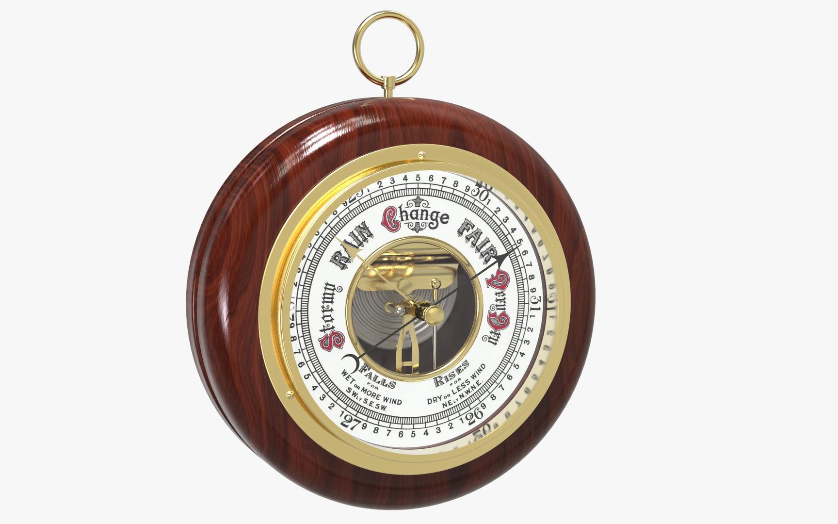 Old Barometer 3d Model Turbosquid 2014298