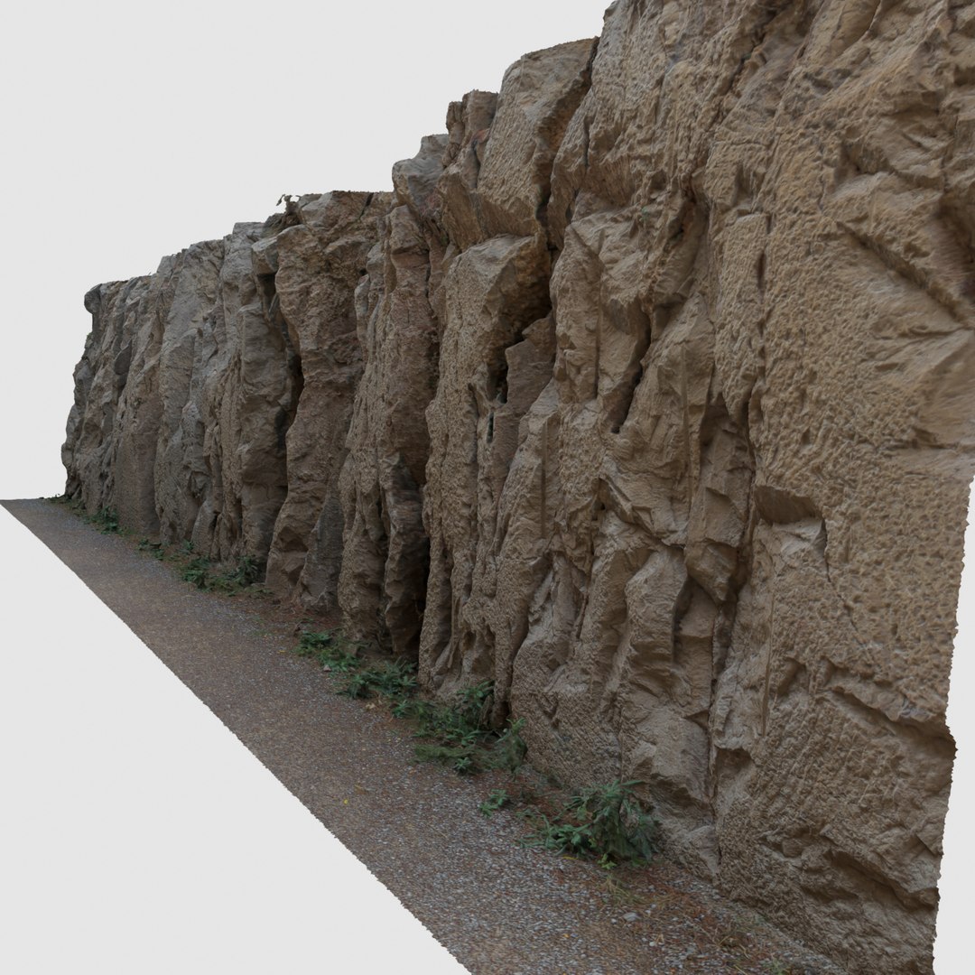 Scan Cliff Wall Rock 3D Model - TurboSquid 1646387