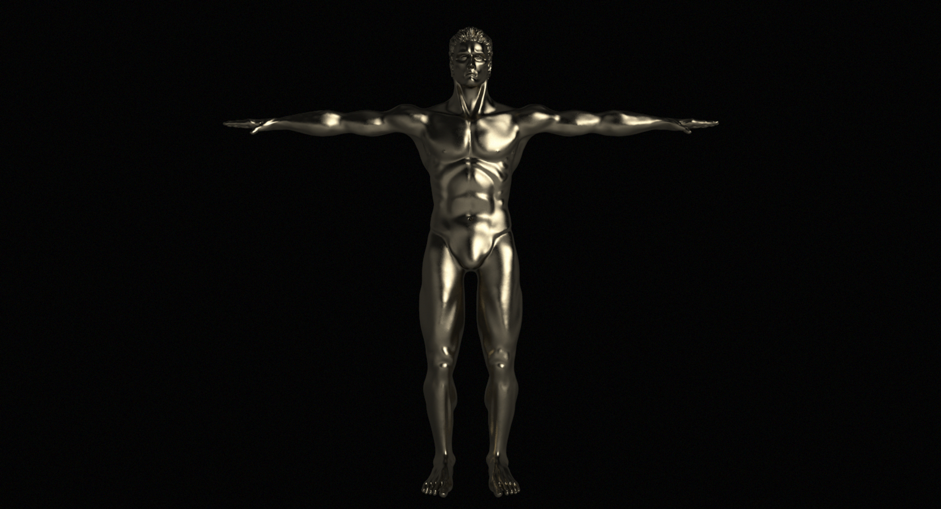3d model statue man