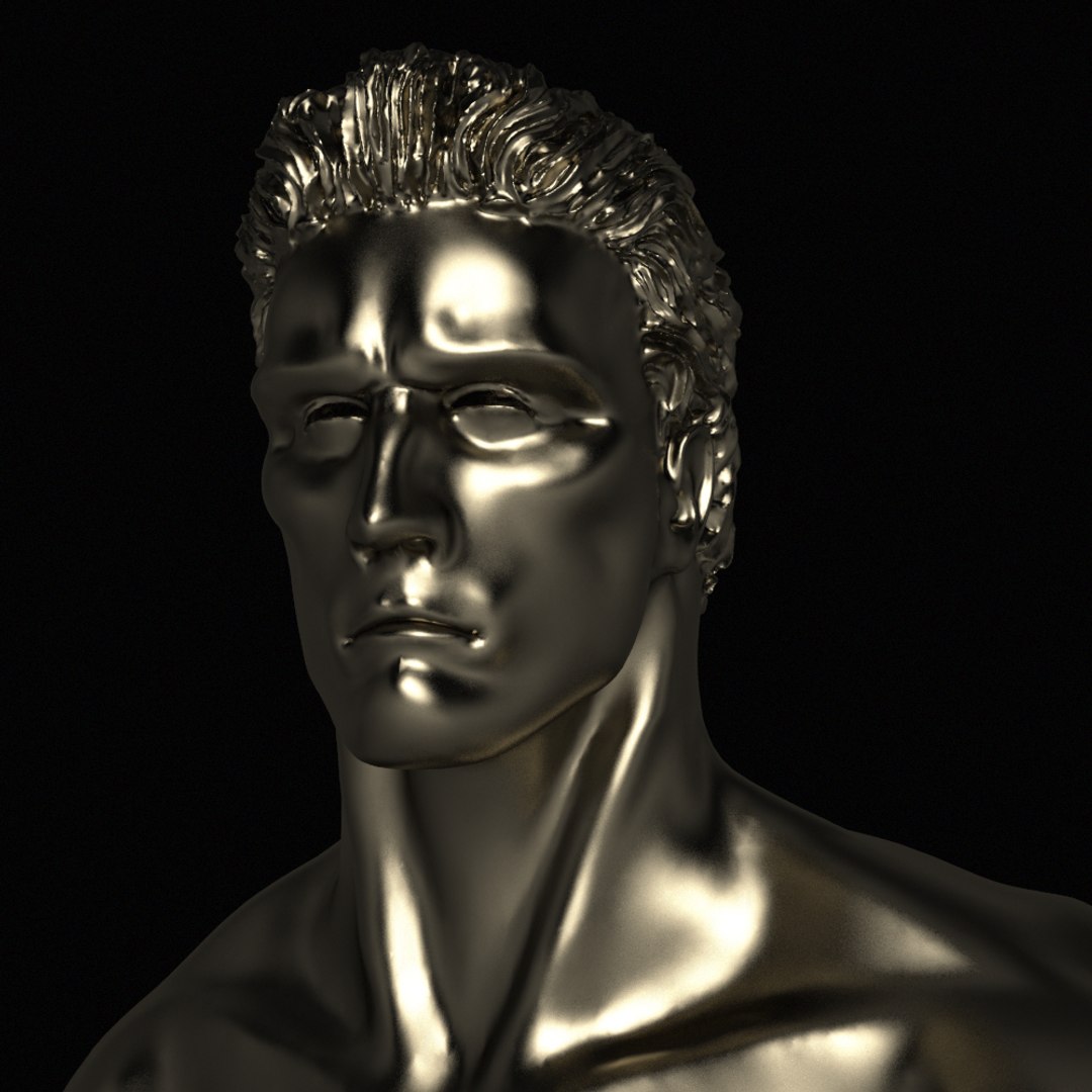 3d model statue man