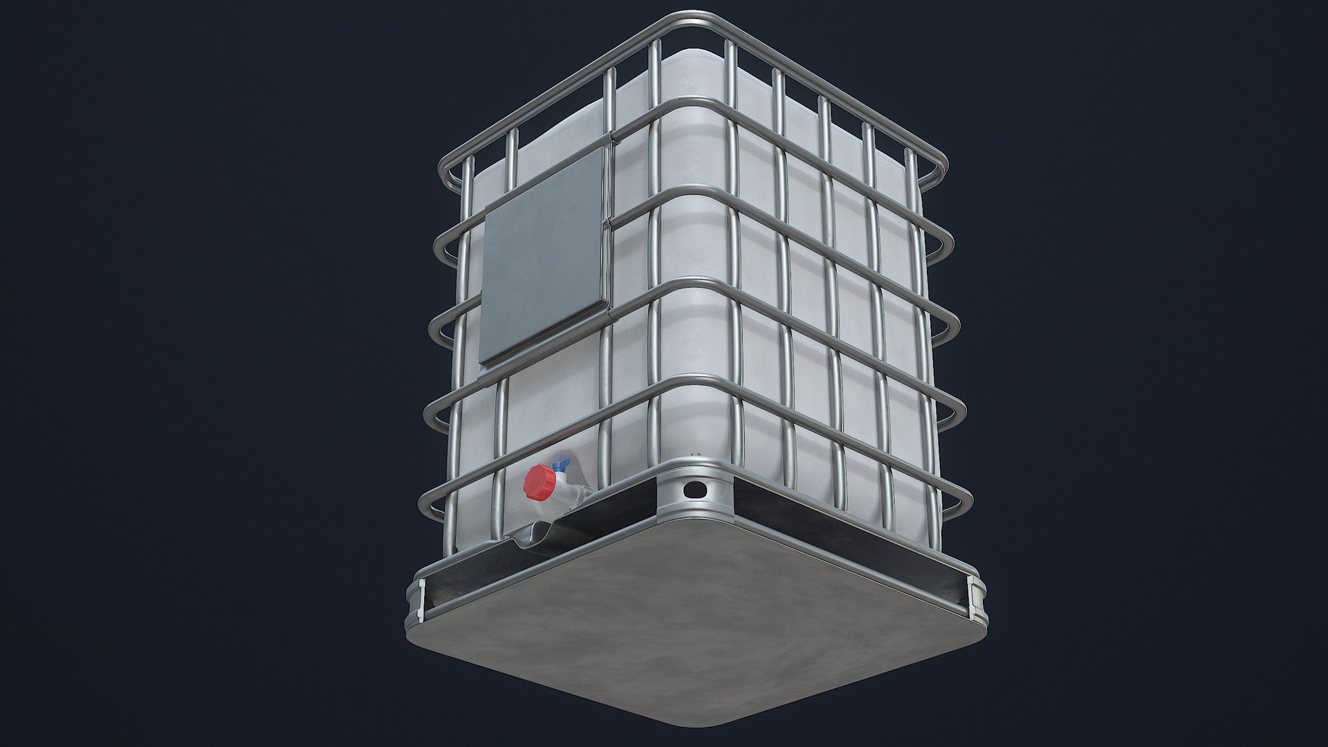 Industrial Water Container PBR 3D Model - TurboSquid 1995824