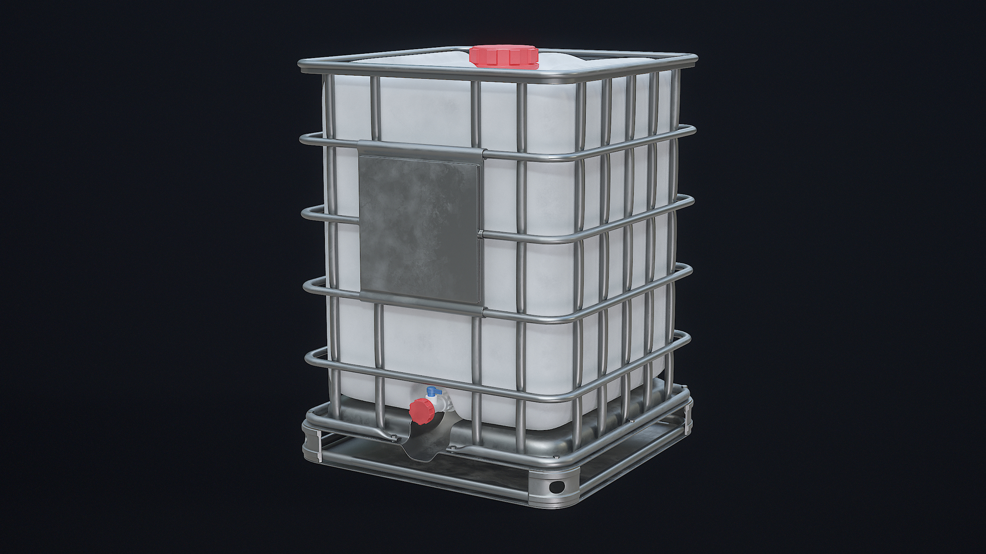 Industrial Water Container PBR 3D Model - TurboSquid 1995824