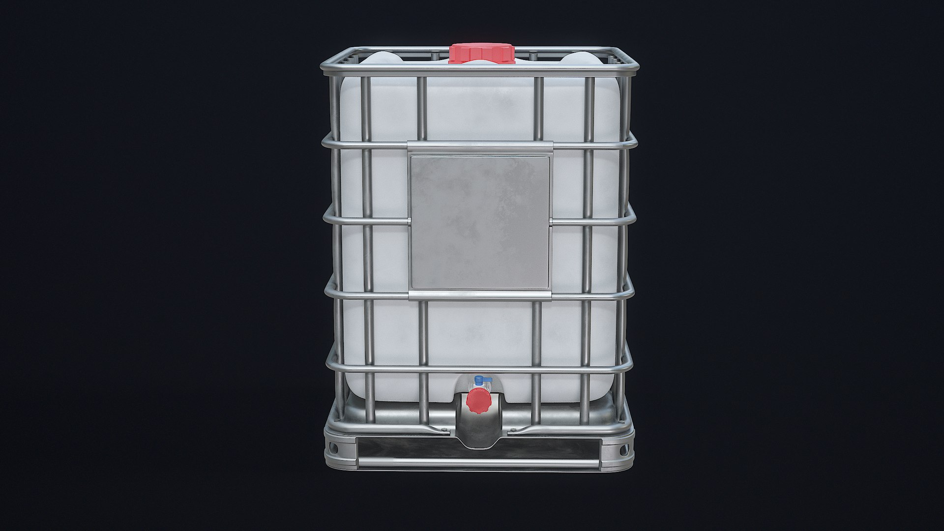 Industrial Water Container PBR 3D Model - TurboSquid 1995824