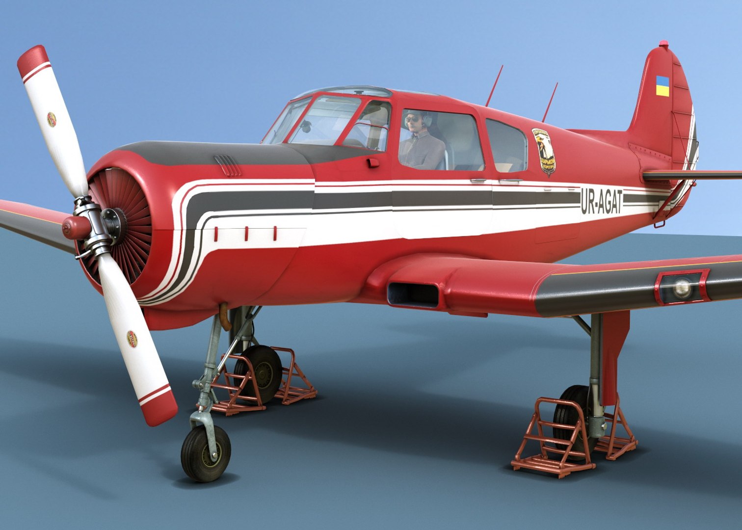 3D Model Yakovlev Yak-18T - TurboSquid 1742374