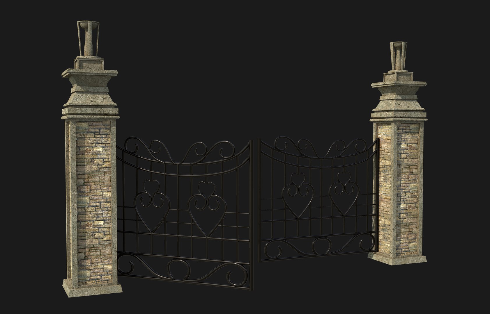 Classic Iron Gate 3D Model - TurboSquid 1901127