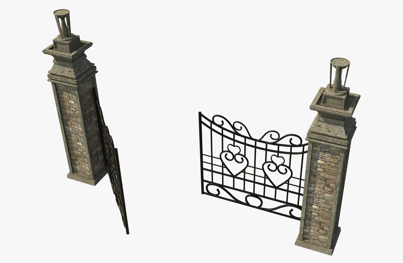 Classic Iron Gate 3D Model - TurboSquid 1901127