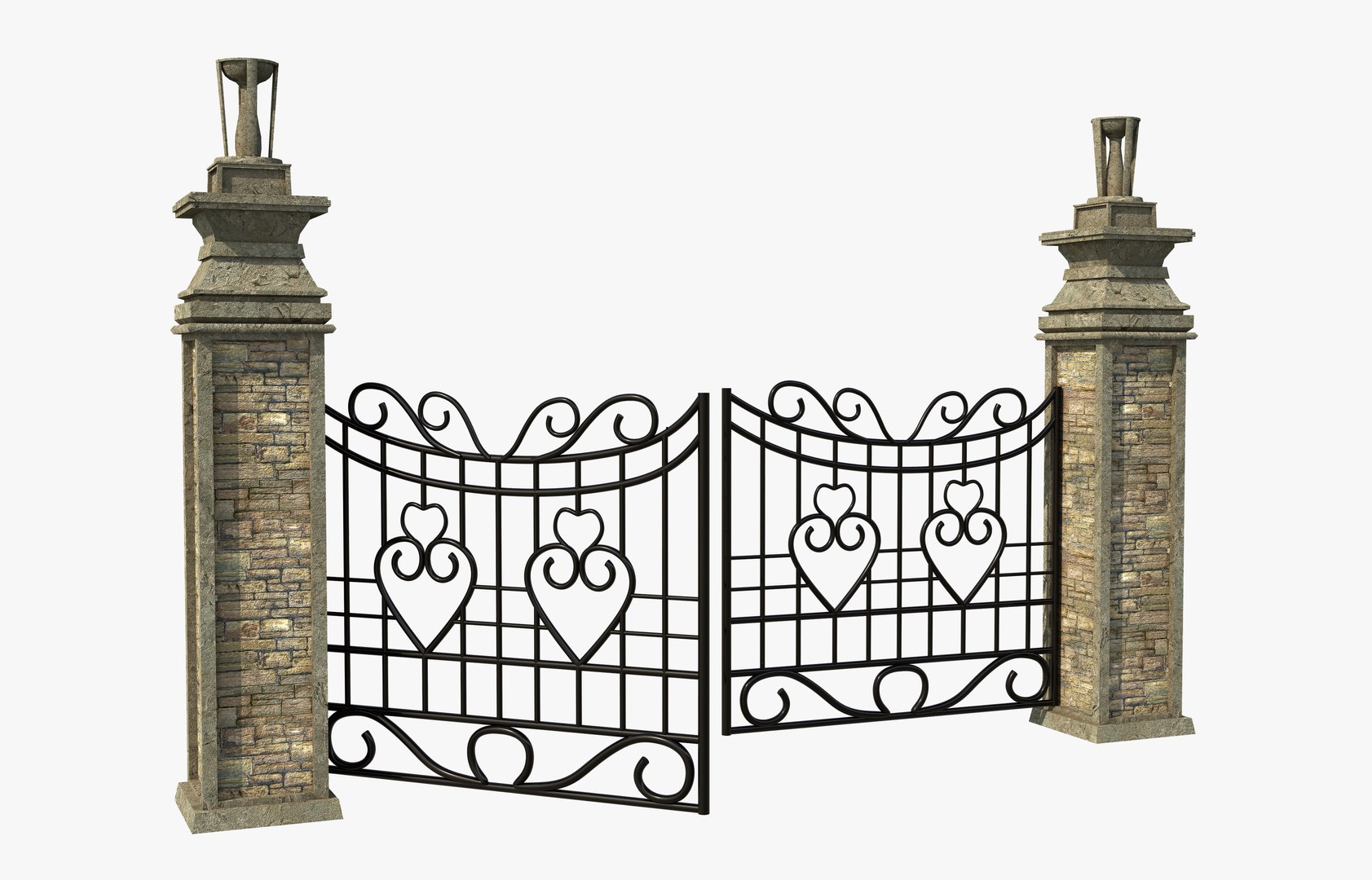 Classic Iron Gate 3D Model - TurboSquid 1901127
