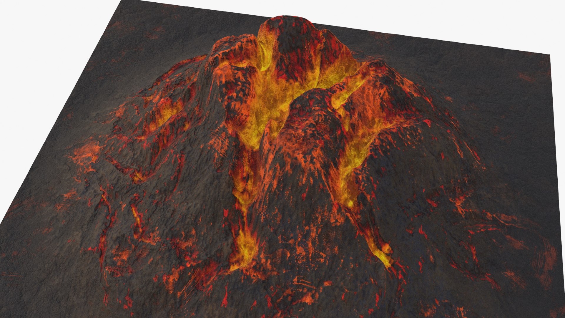 3D Volcano 02 - TurboSquid 2336909