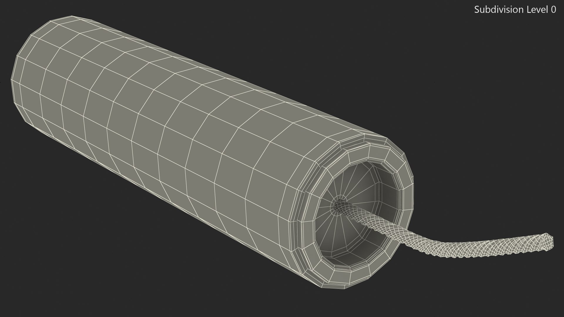 3D High Power Firecracker With Fuse - TurboSquid 1800547