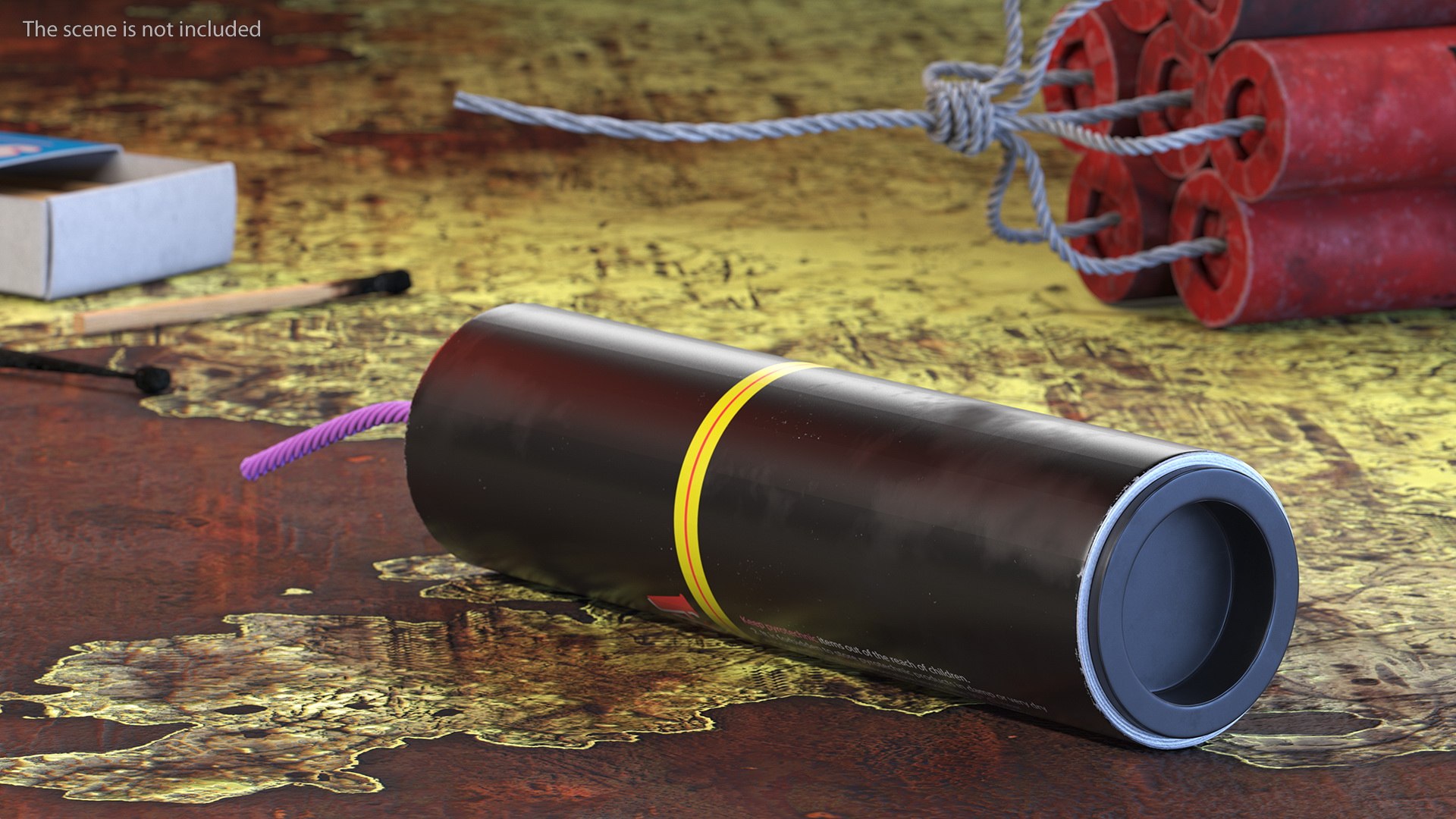 3D High Power Firecracker With Fuse - TurboSquid 1800547