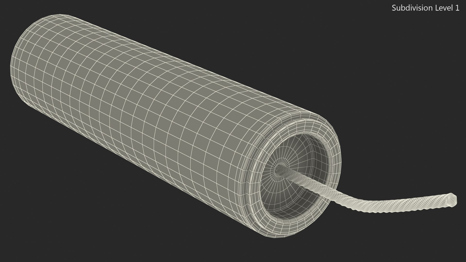 3D High Power Firecracker With Fuse - TurboSquid 1800547