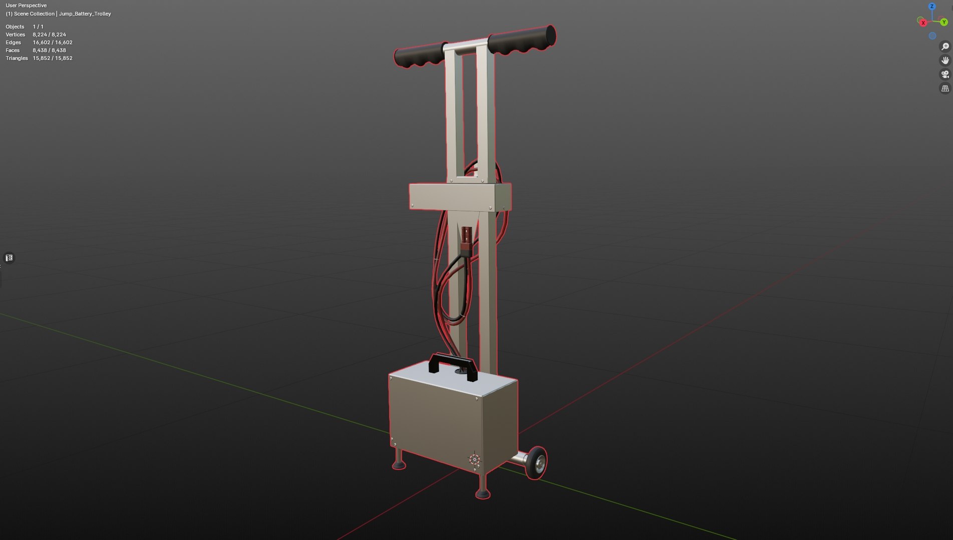 3D Jump Battery Trolley Model - TurboSquid 2199470