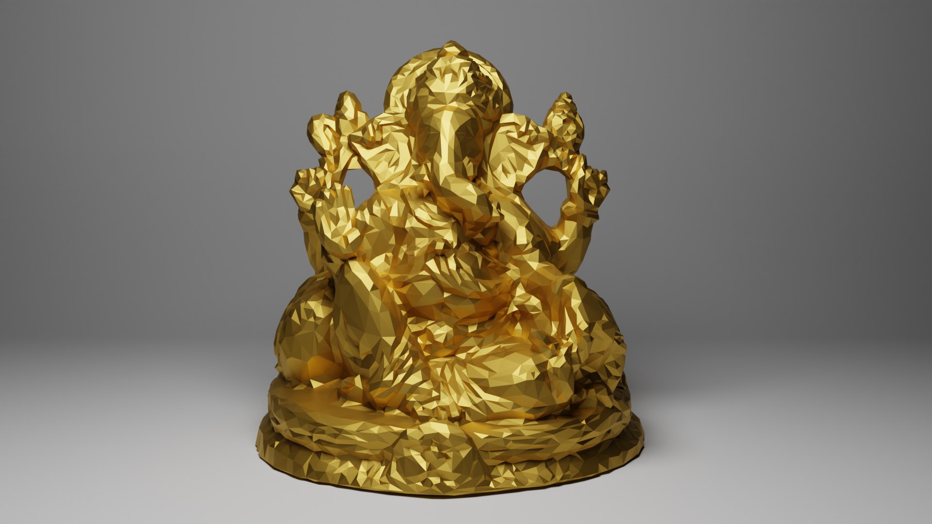 Free 3D Model Lord Ganesha Low-poly Style - TurboSquid 2260374