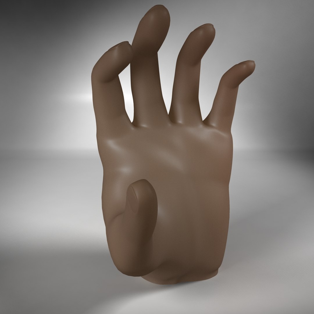 3d model human hand