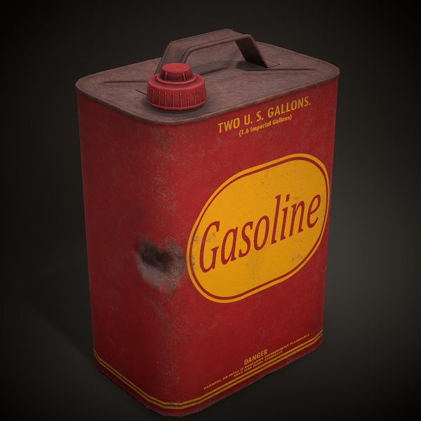 modelo 3d Latas de gasolina PBR Game Ready - TurboSquid 1534073