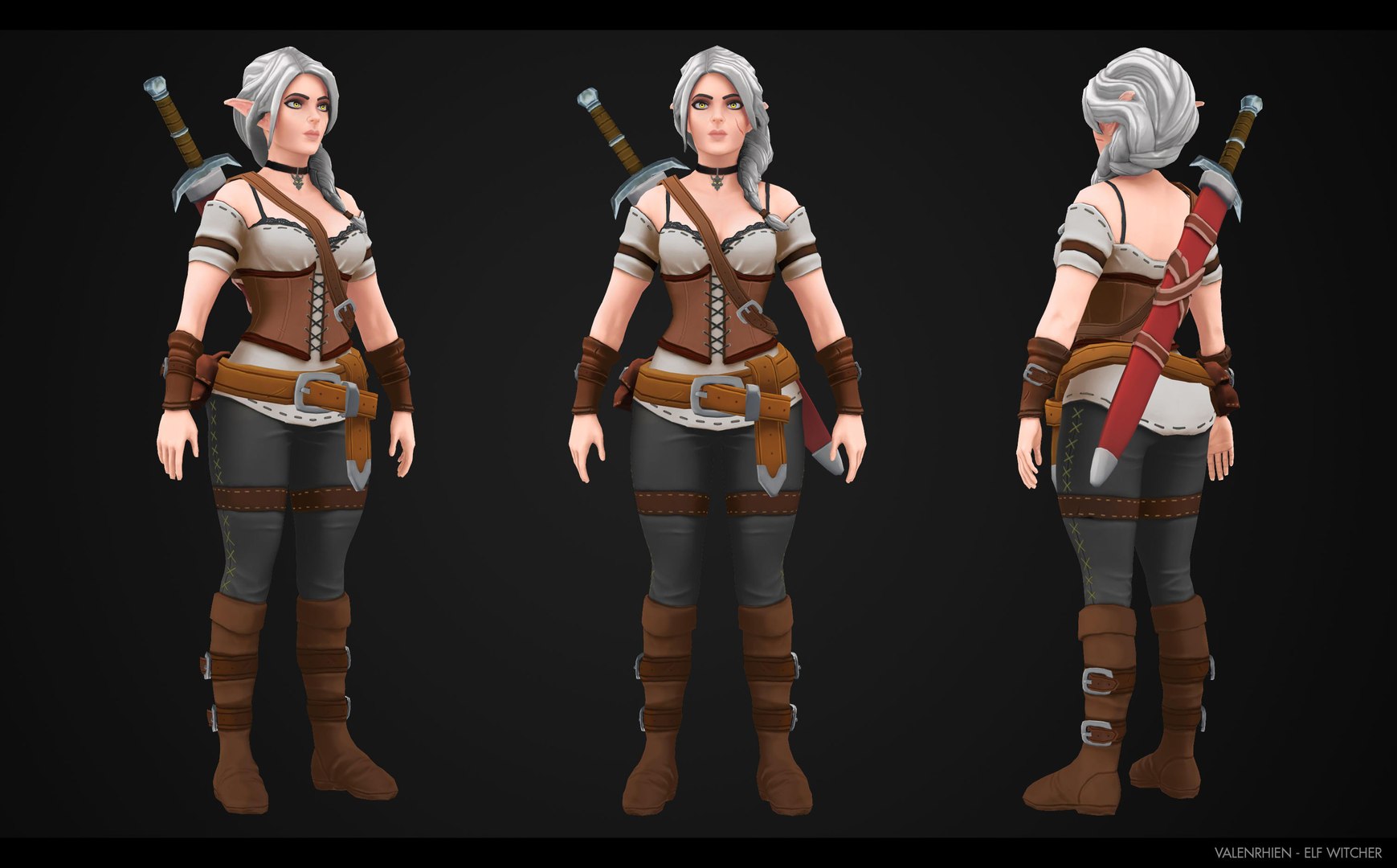 3D Valenrhien - Elf Witcher - TurboSquid 1510948