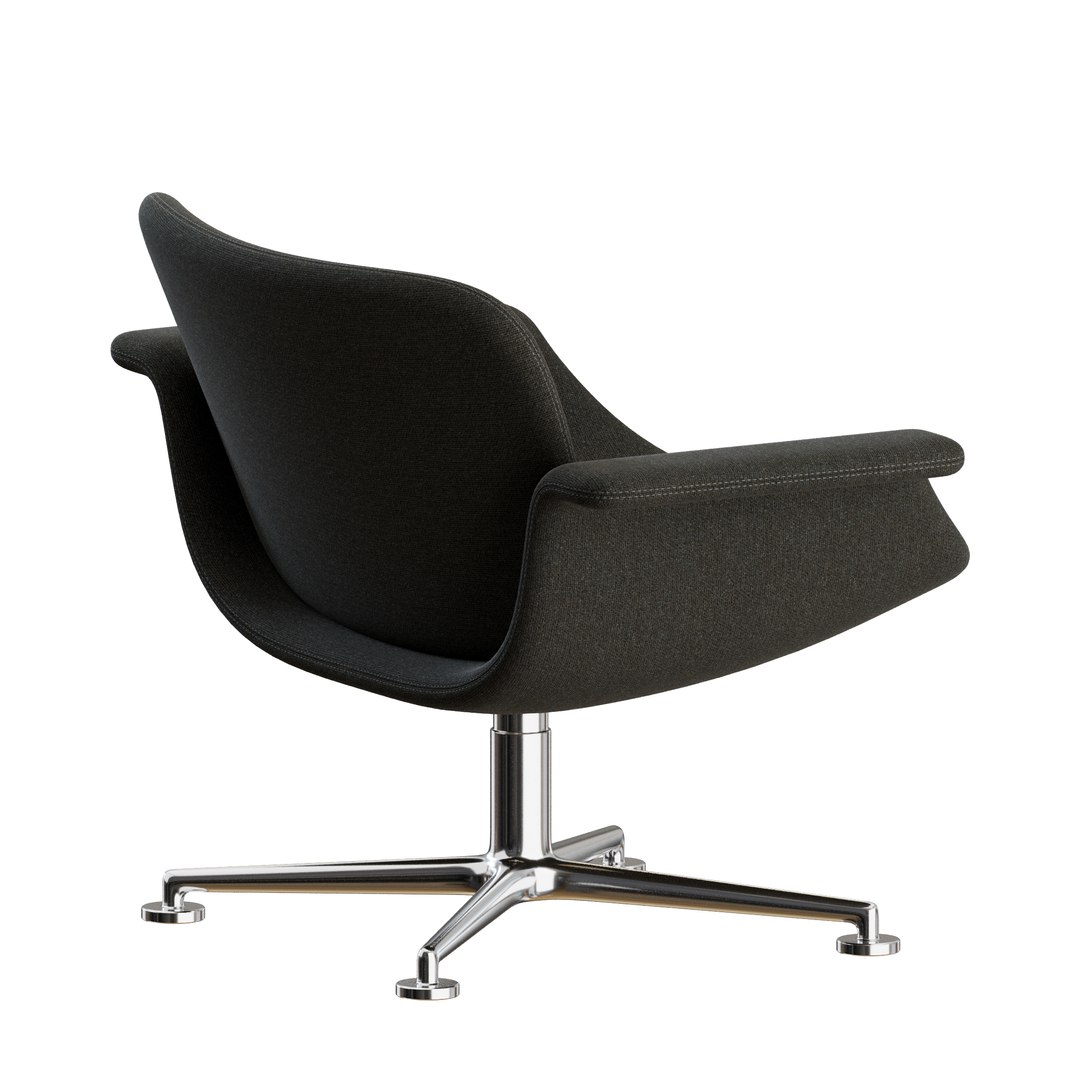 3D KN01 Swivel Lounge Chair By Knoll Model - TurboSquid 2240062