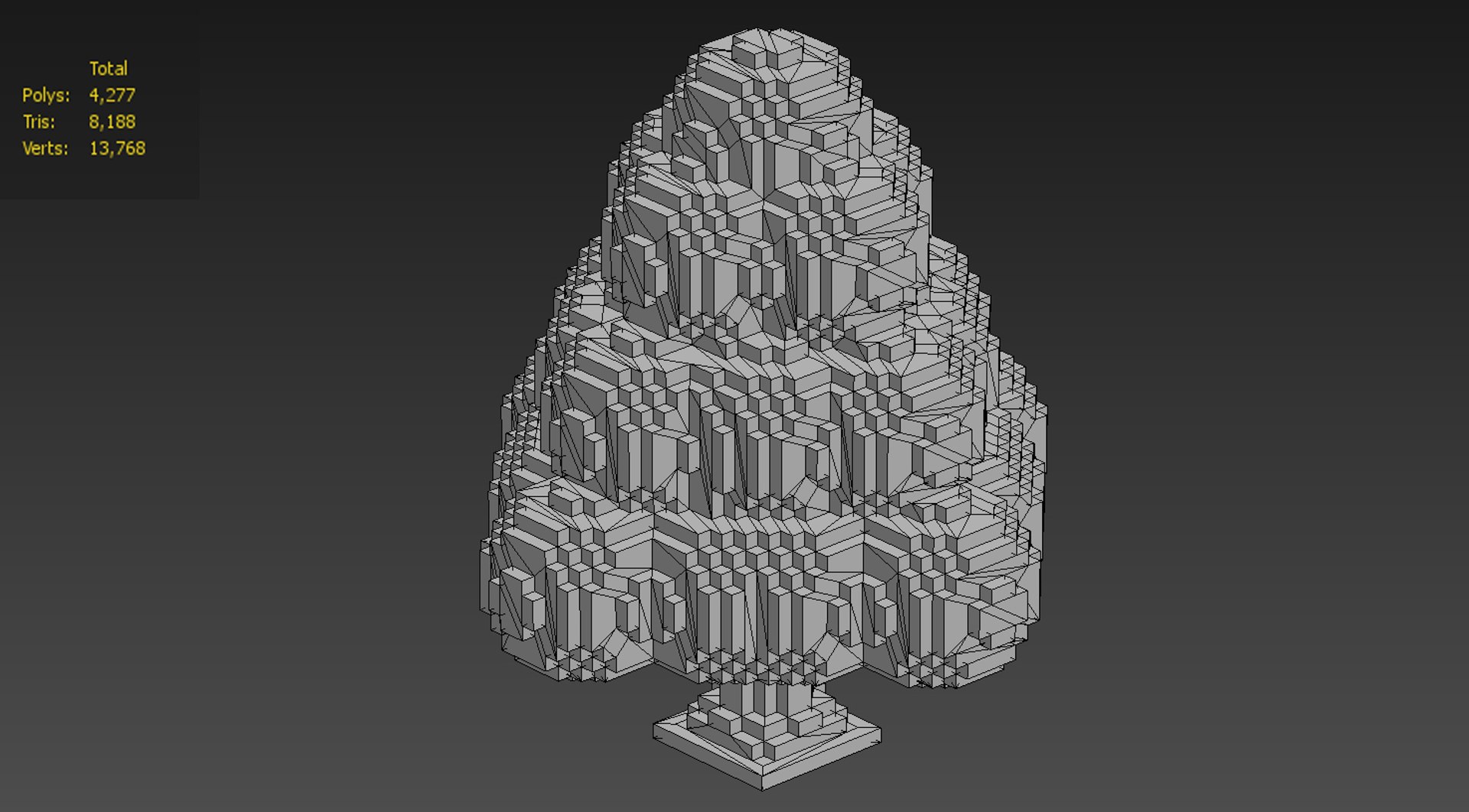 Voxel tree 3D model - TurboSquid 1353207