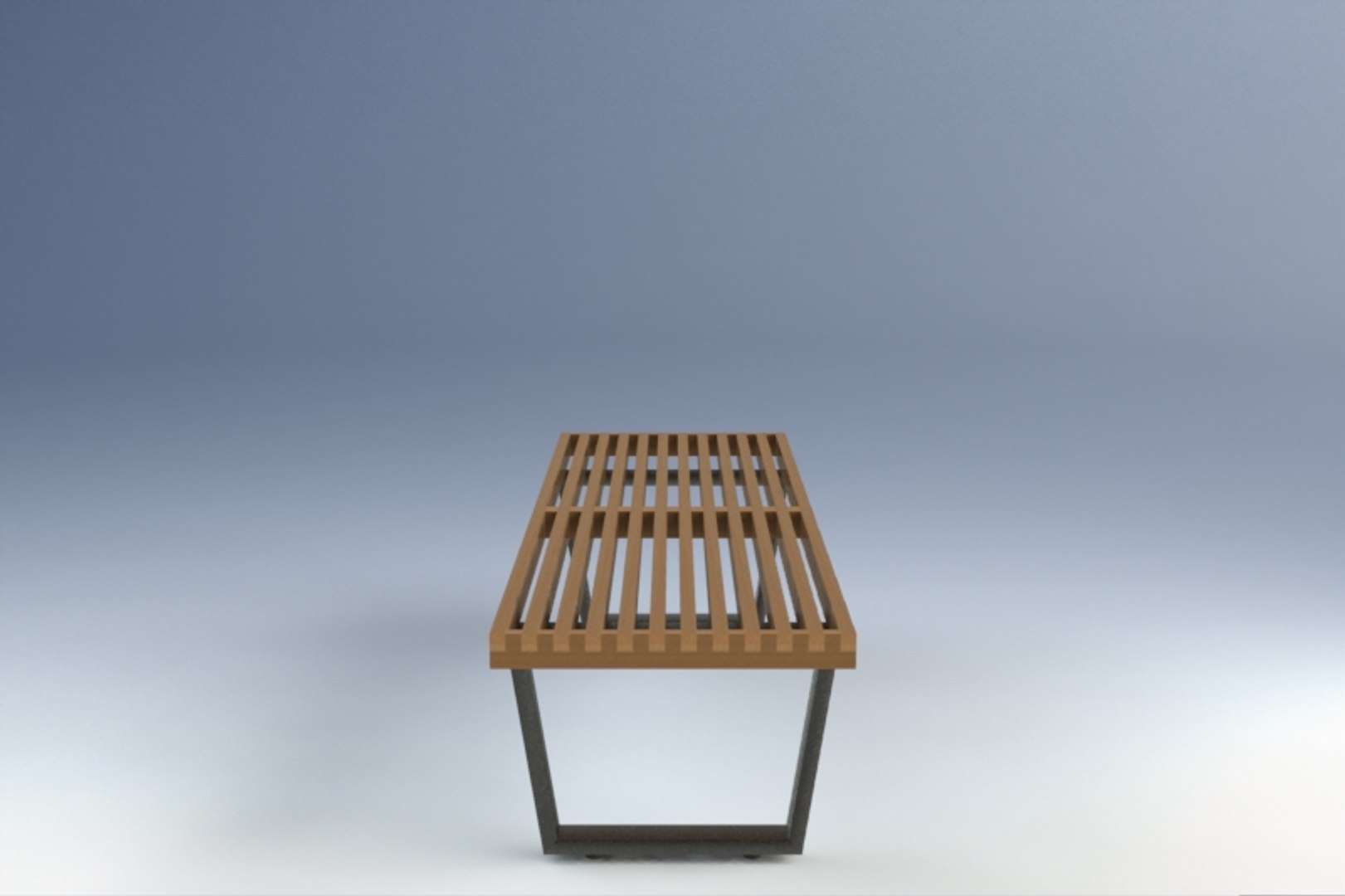 Nelson Platform Bench 3d Model