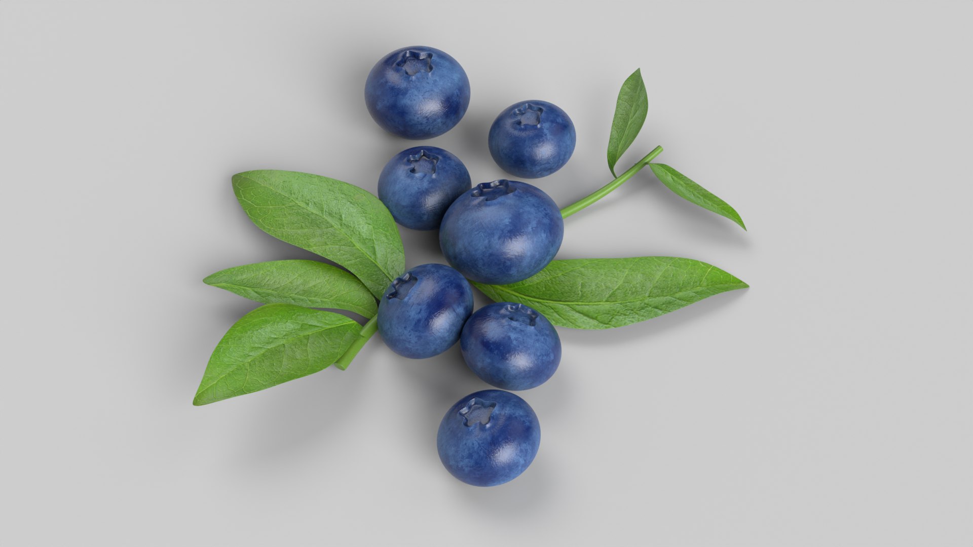 Blueberries 3D Model - TurboSquid 2127565