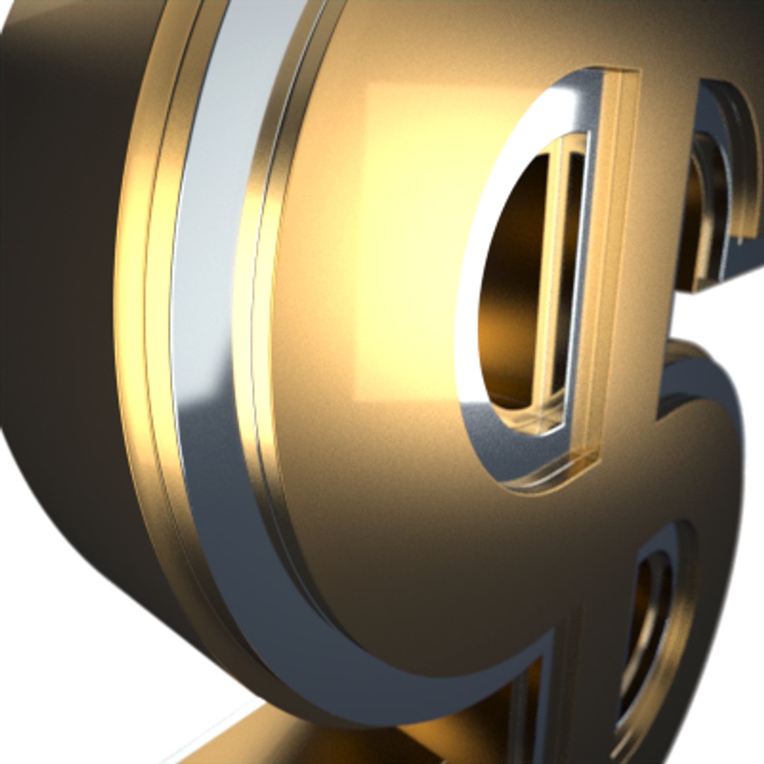 3d Dollar Sign