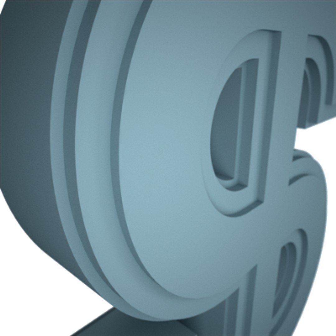 3d Dollar Sign