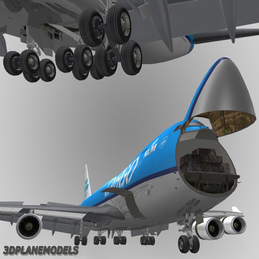 Max B747-400 Klm Cargo Plane 747