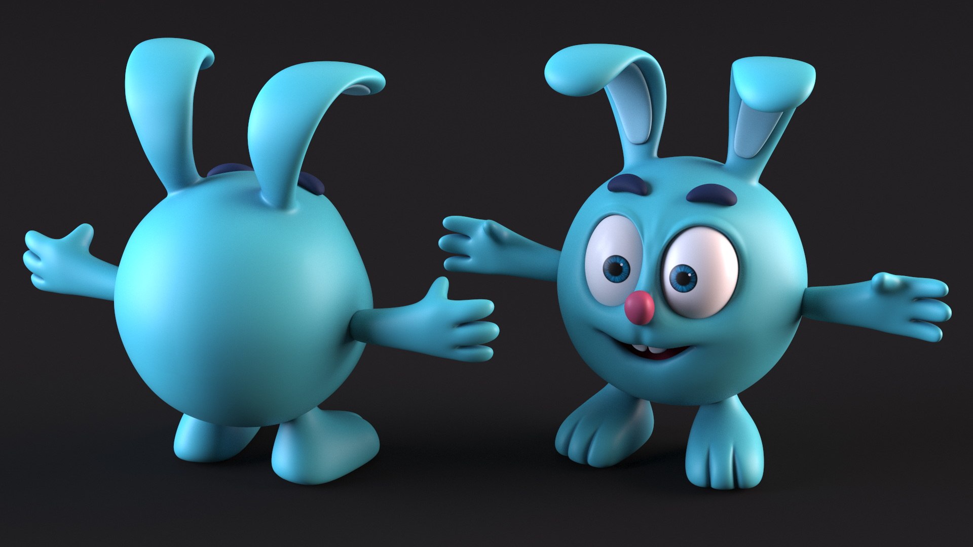 Kikoriki Krash Character T-pose 3D model - TurboSquid 2122353