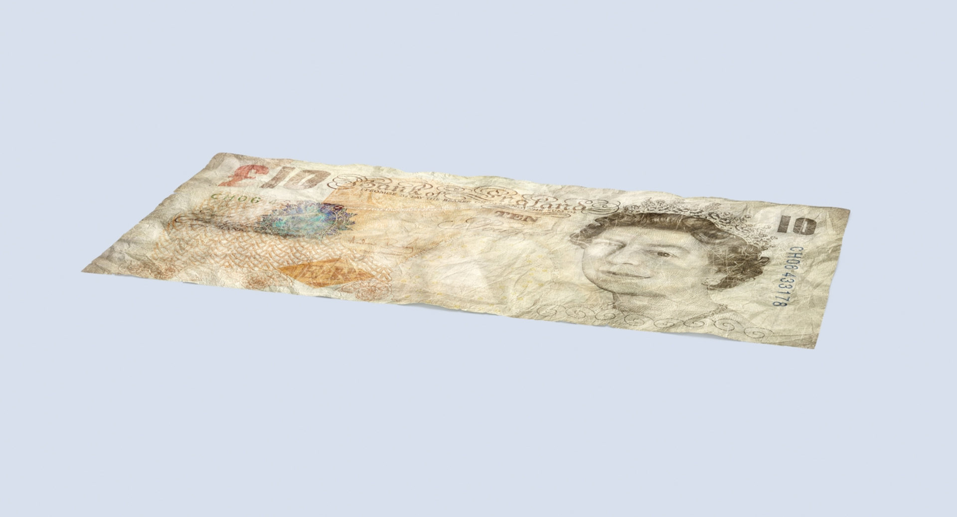 10-pound-note-distressed---single Model | 1145036 | TurboSquid