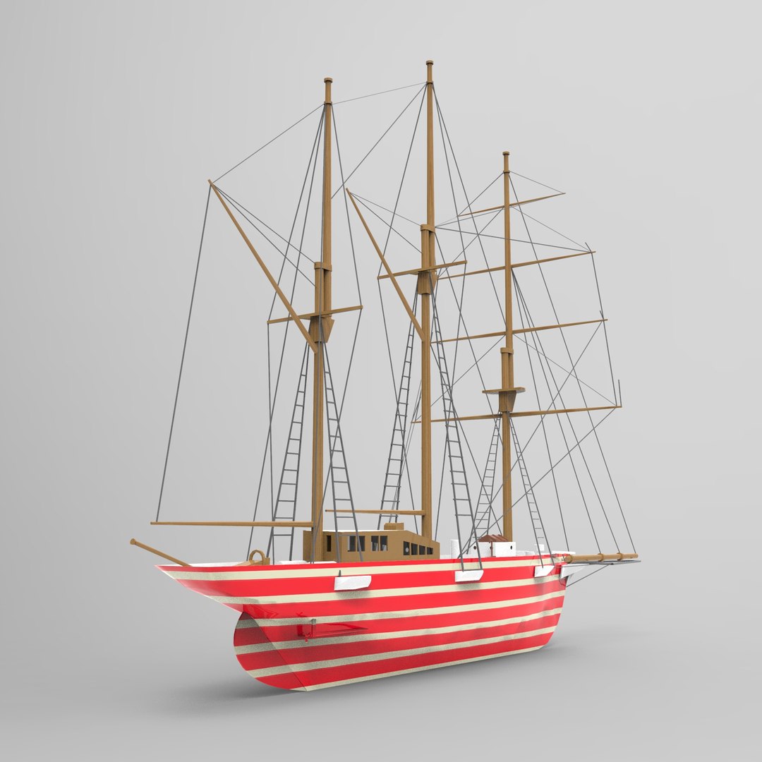 3D Santa Ship - TurboSquid 1566328