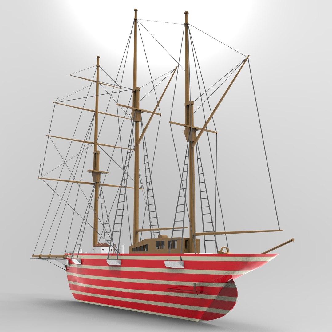 3D Santa Ship - TurboSquid 1566328