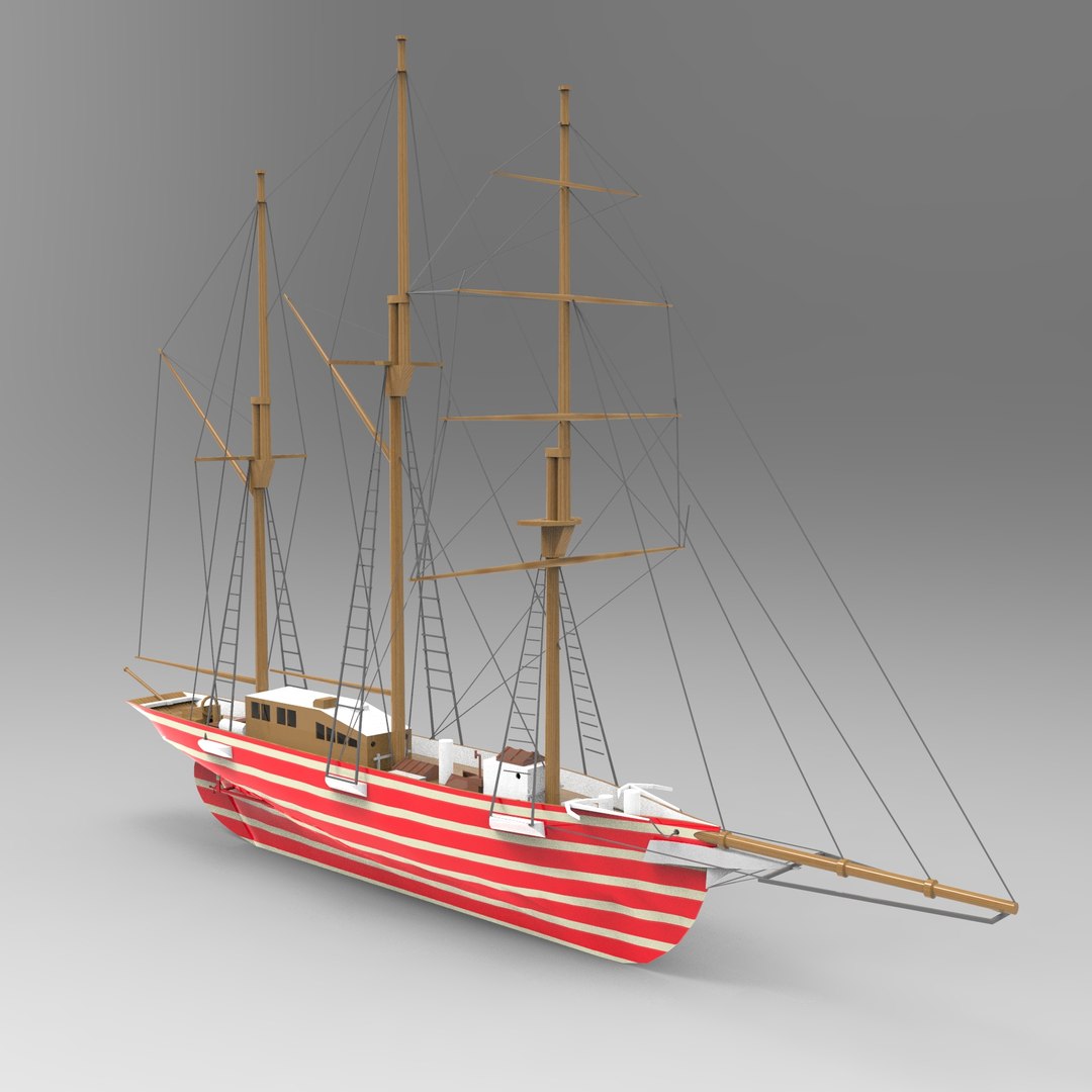 3D Santa Ship - TurboSquid 1566328