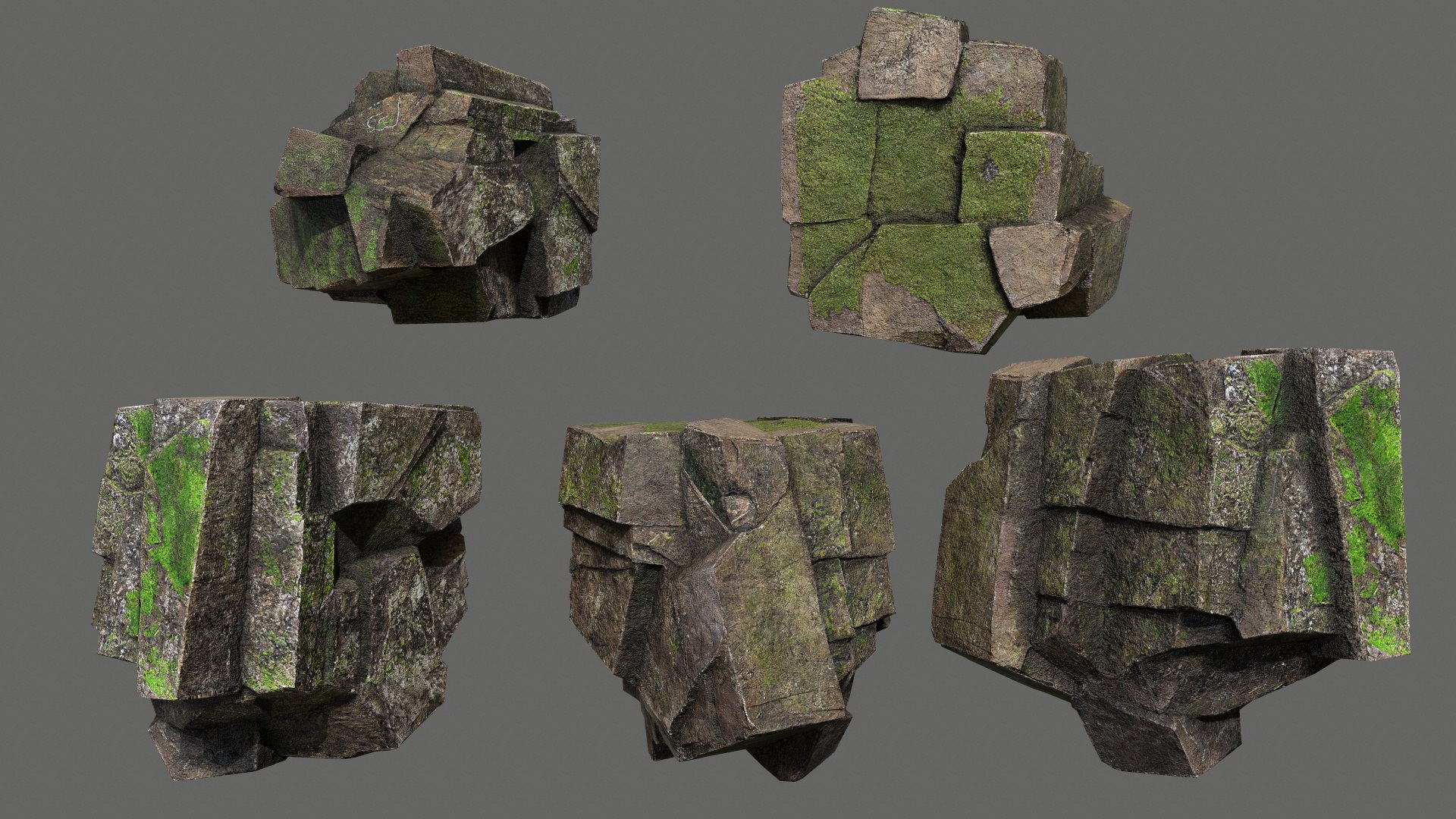 Maya Ruin Rocks 3D Model - TurboSquid 2311040