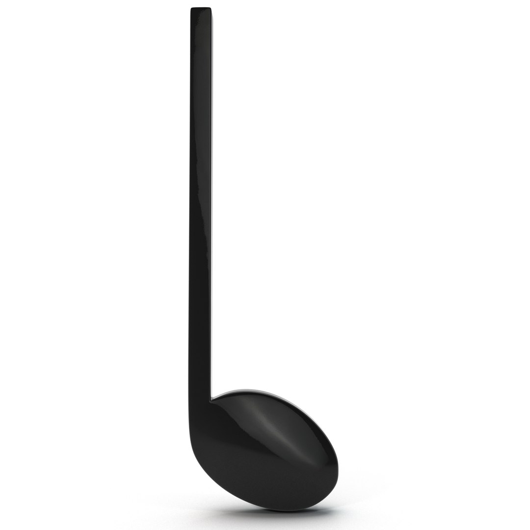 Quarter Note 3d Model
