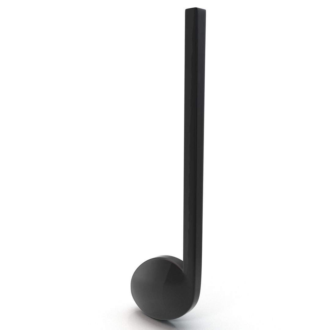 Quarter Note 3d Model
