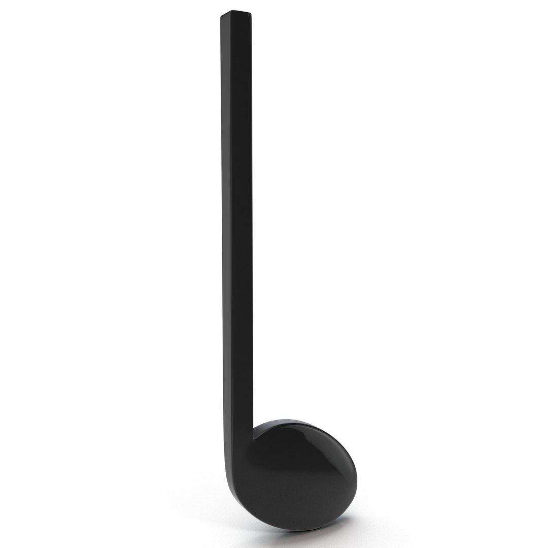 Quarter Note 3d Model