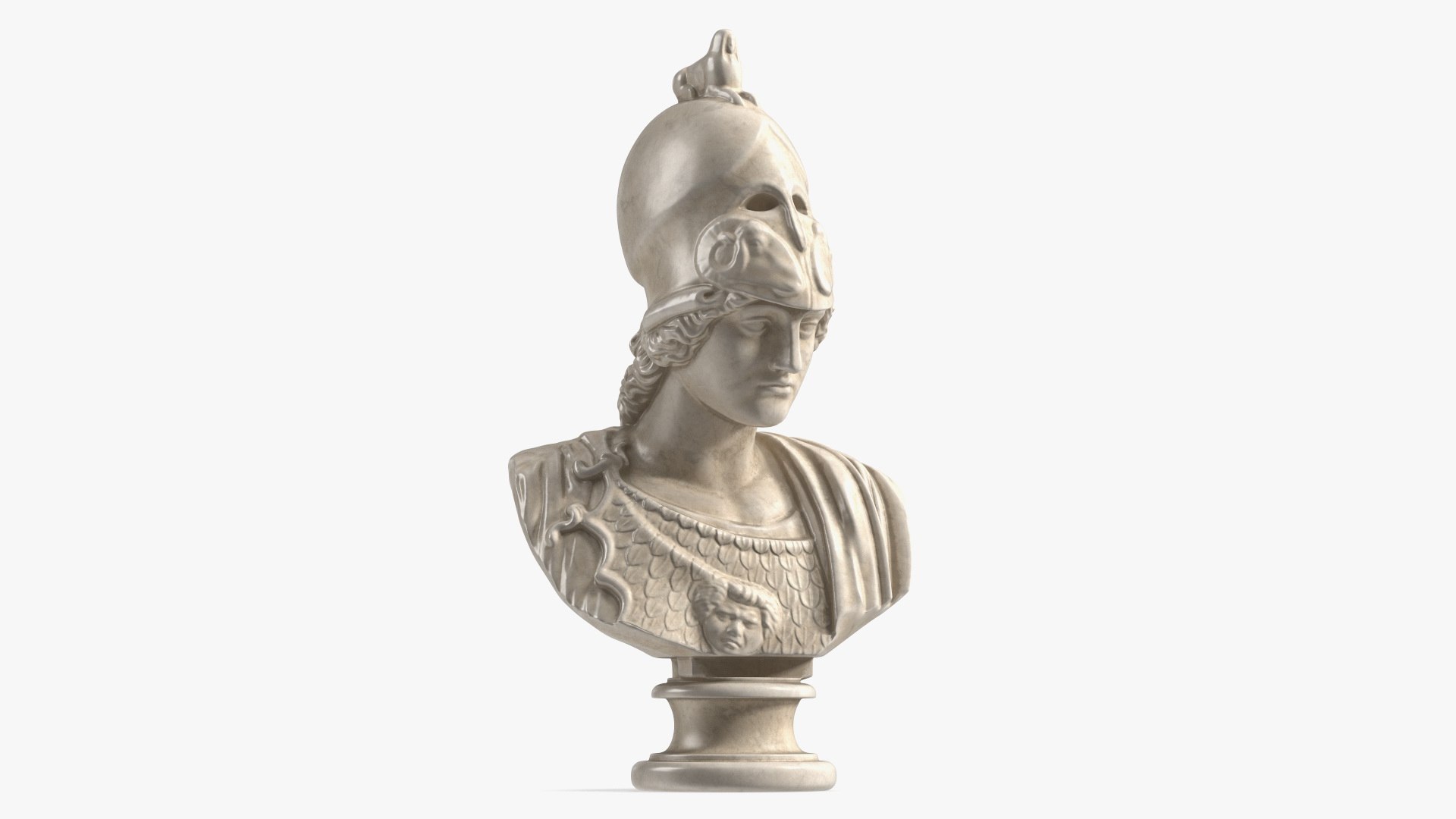 Bust Athena Giustiniani Marble 3D - TurboSquid 2082737