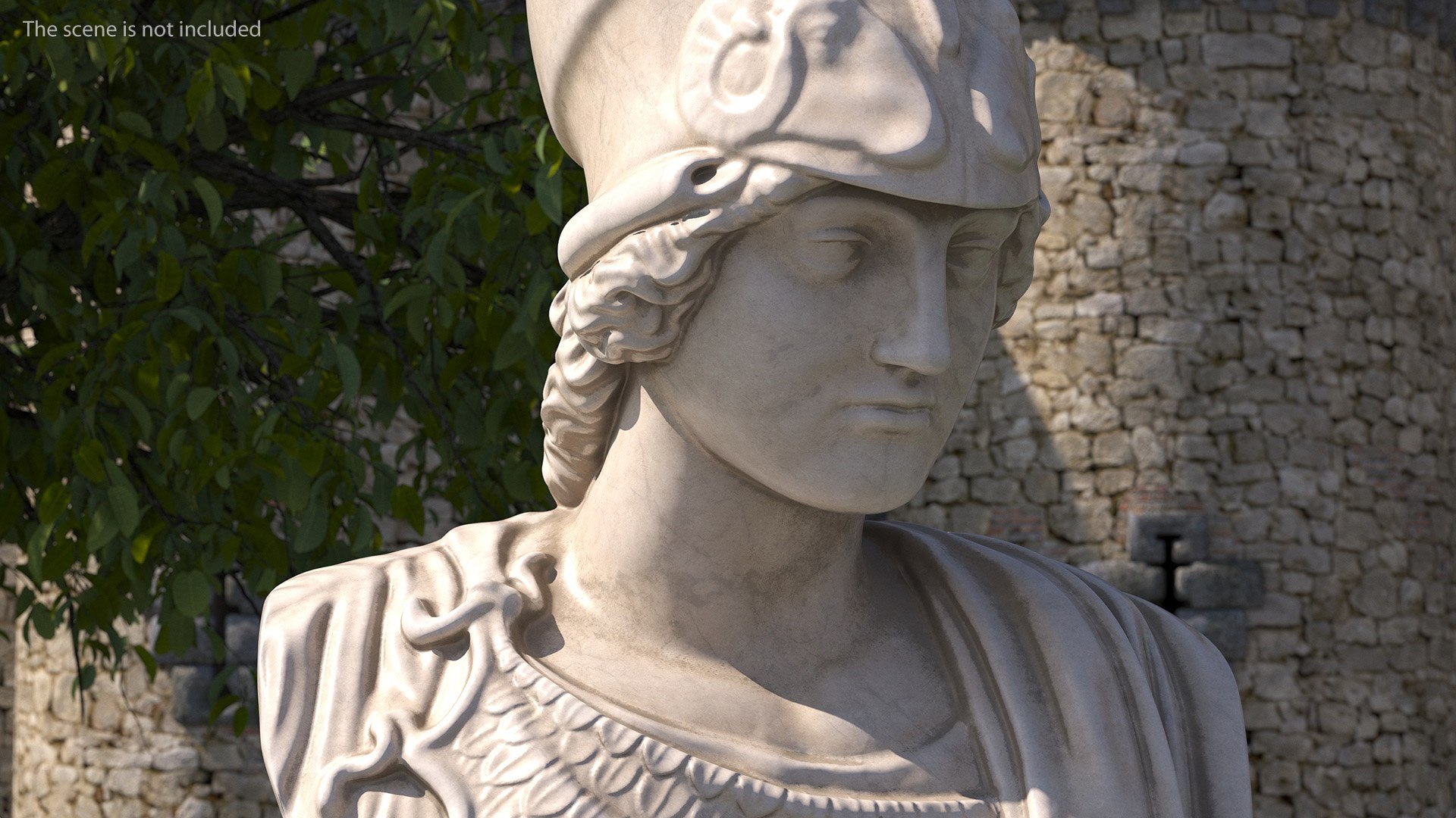 Bust Athena Giustiniani Marble 3D - TurboSquid 2082737