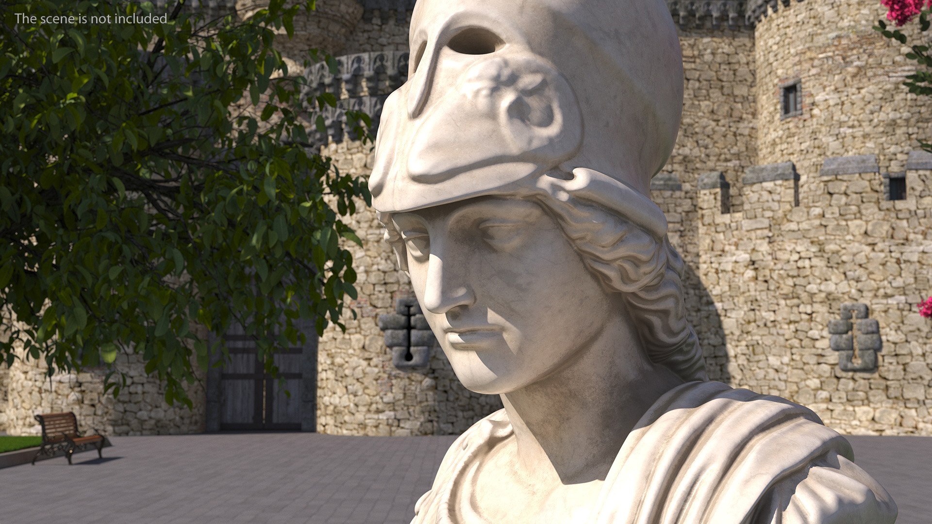 Bust Athena Giustiniani Marble 3D - TurboSquid 2082737