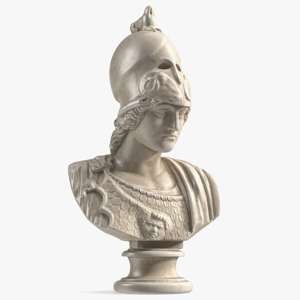modelo 3d Bust Athena Giustiniani Marble - TurboSquid 2082737
