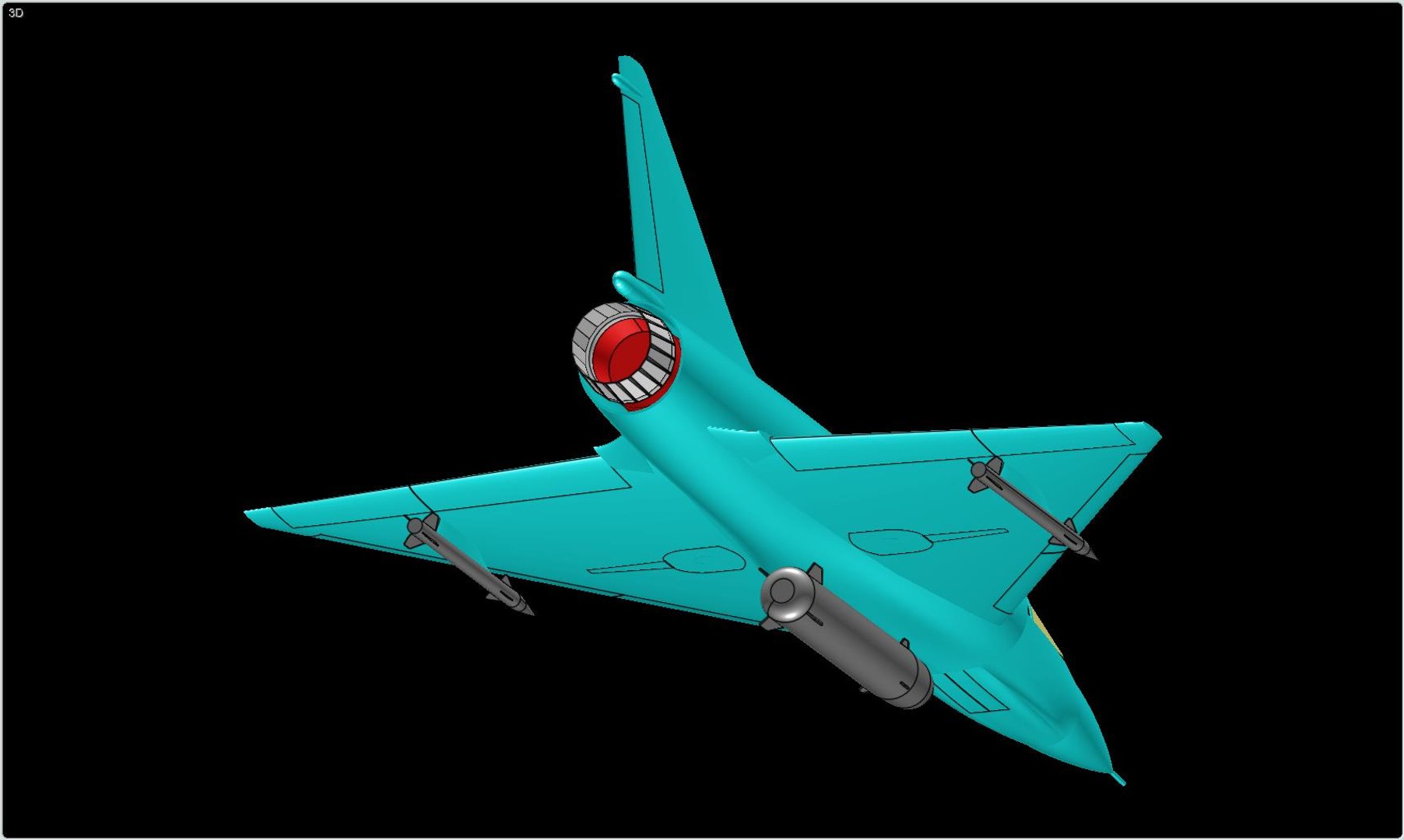 3d Model Mirage 2000 Fighter Aircraft