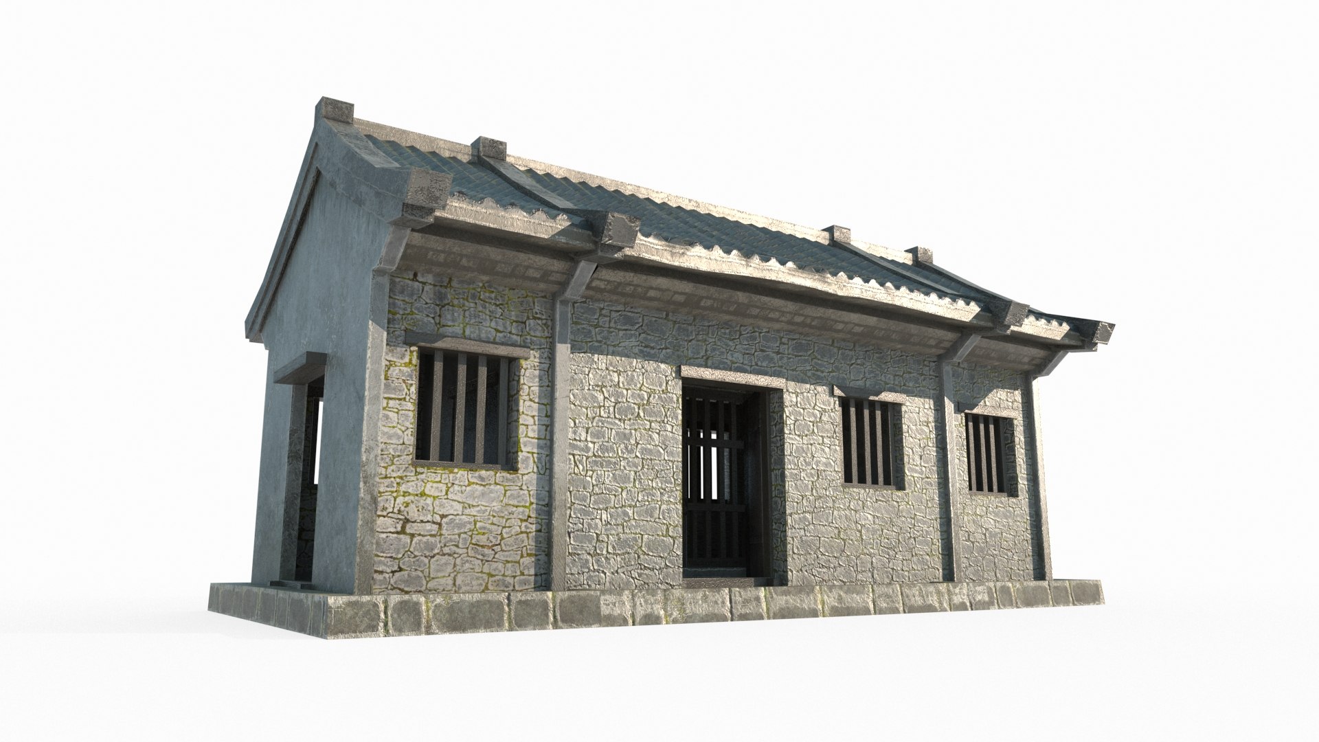 Asian Ancient Architecture Execution Chamber 3D Model - TurboSquid 2284041