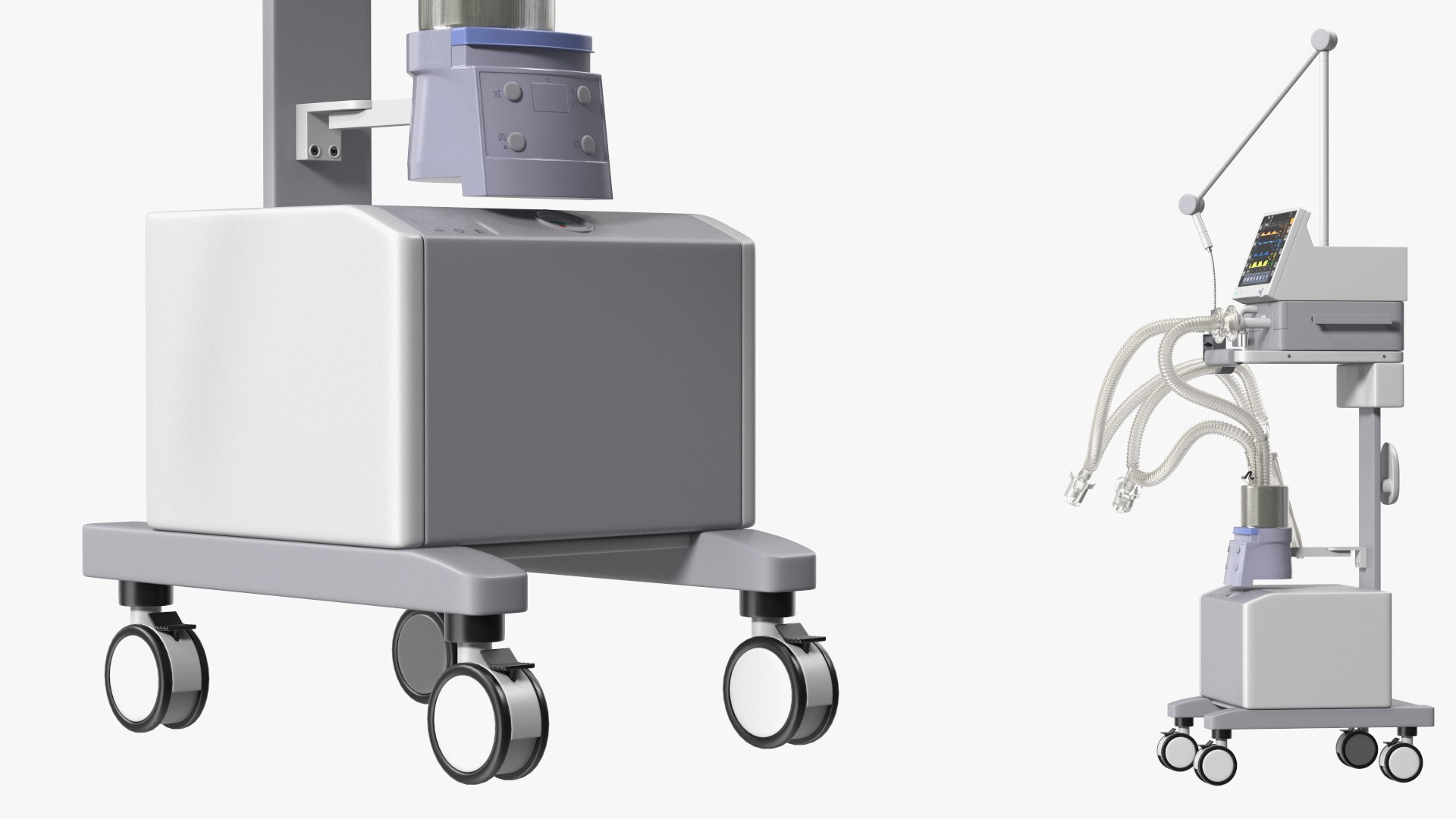 Medical Ventilator System Rigged 3D Model - TurboSquid 2180229